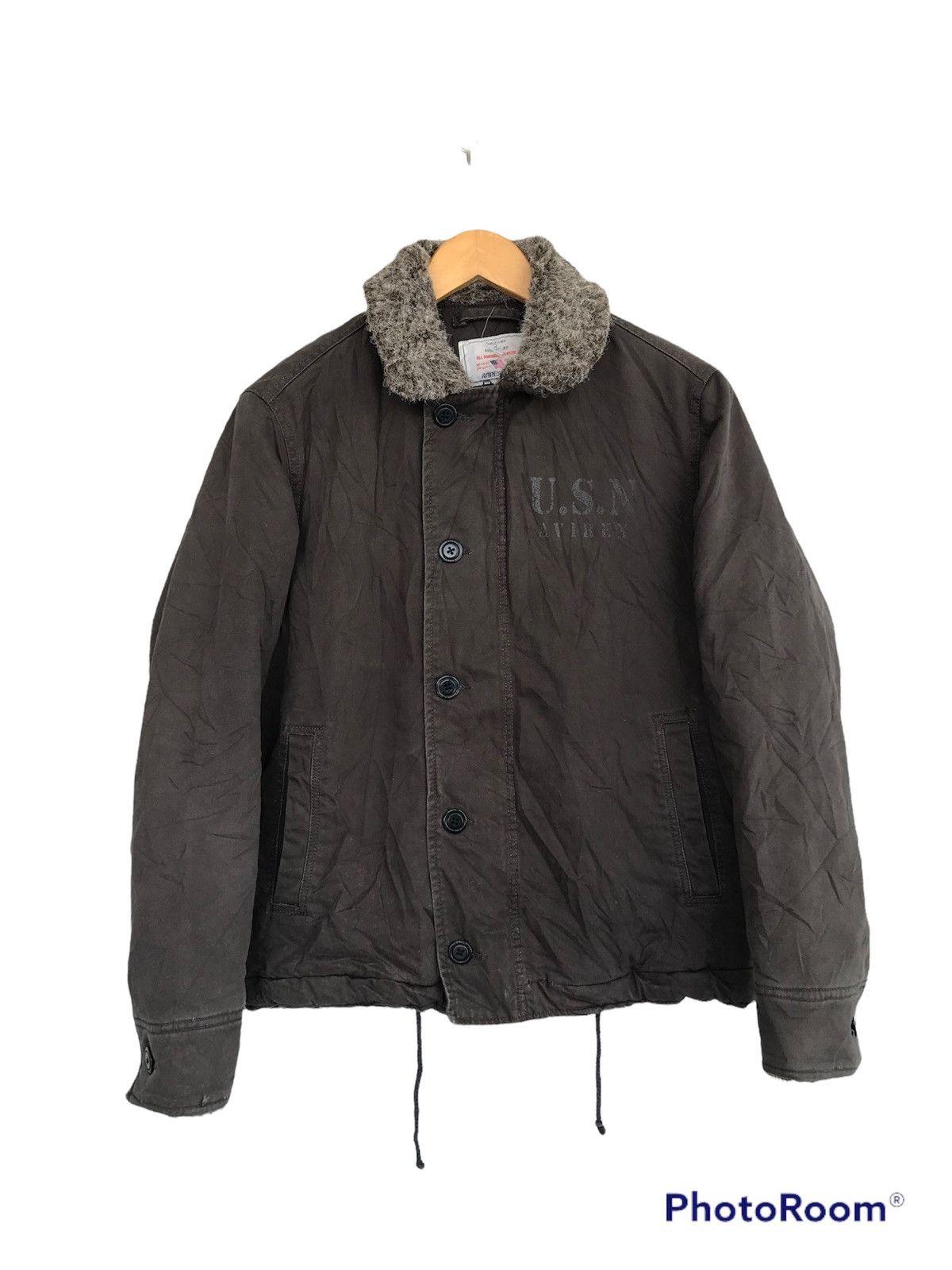 Avirex × Japanese Brand × Vintage Vintage Avirex Usn Sherpa Style ...