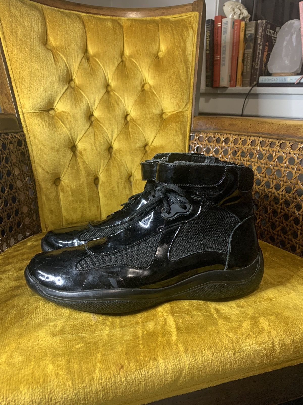 Prada Prada Americas Cup High Sneaker | Grailed