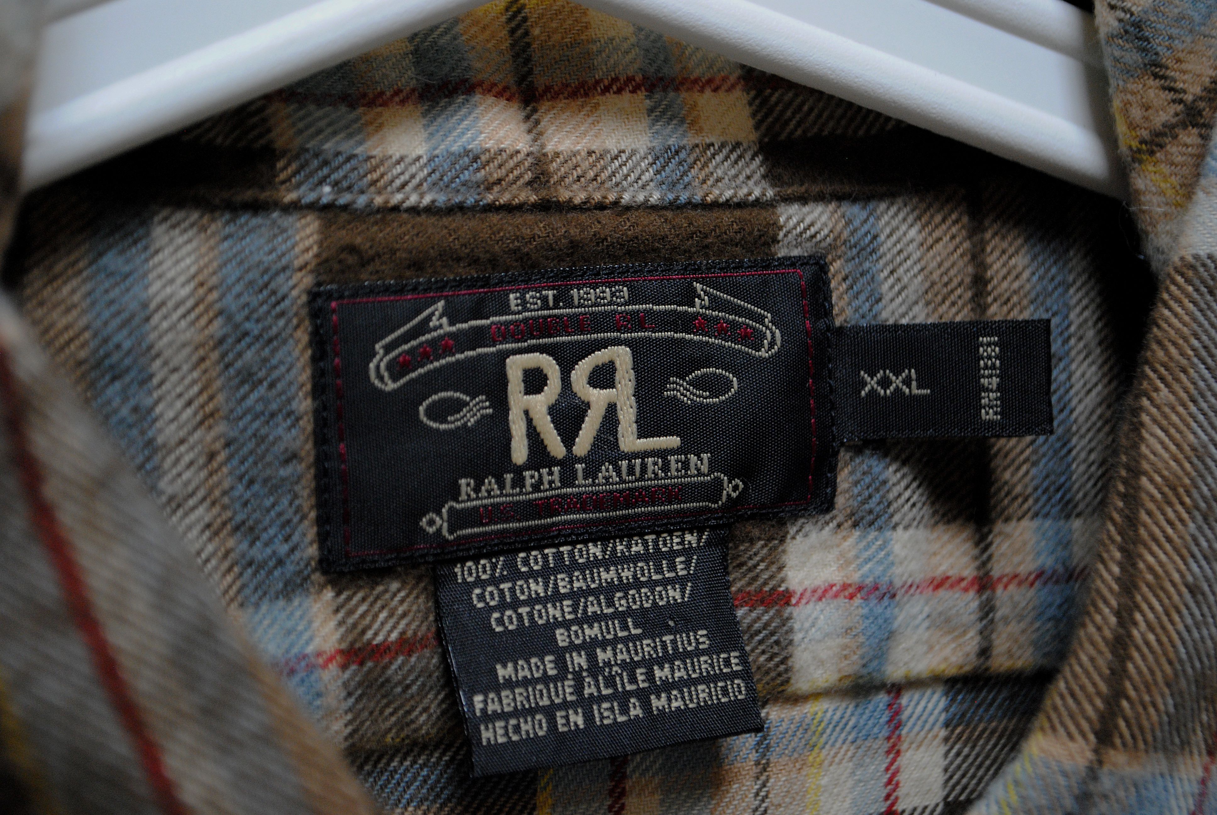 RRL Ralph Lauren RRL Double RL Flannel Overshirt | Grailed