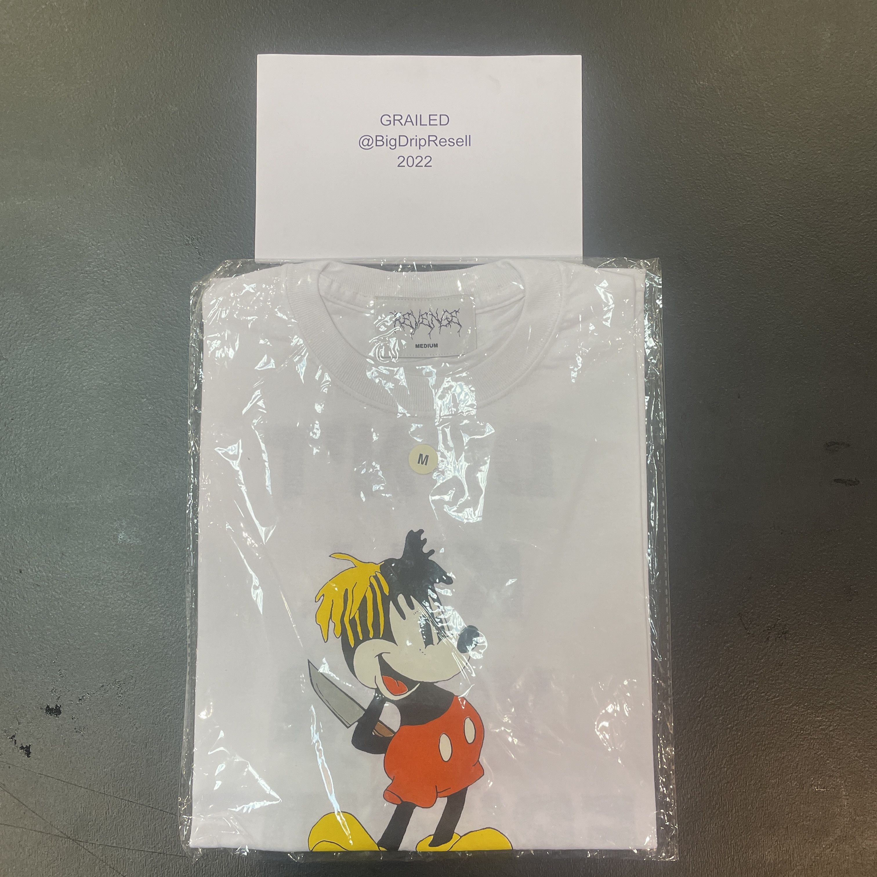 Revenge (M) Revenge x XXXtentacion Mickey Tour Tee White (DS) | Grailed