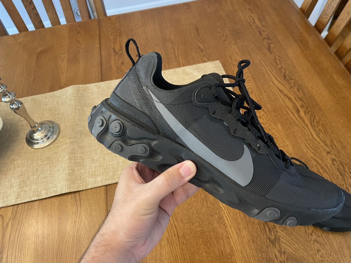 Nike React Element 55 Triple Black 2018 | Grailed