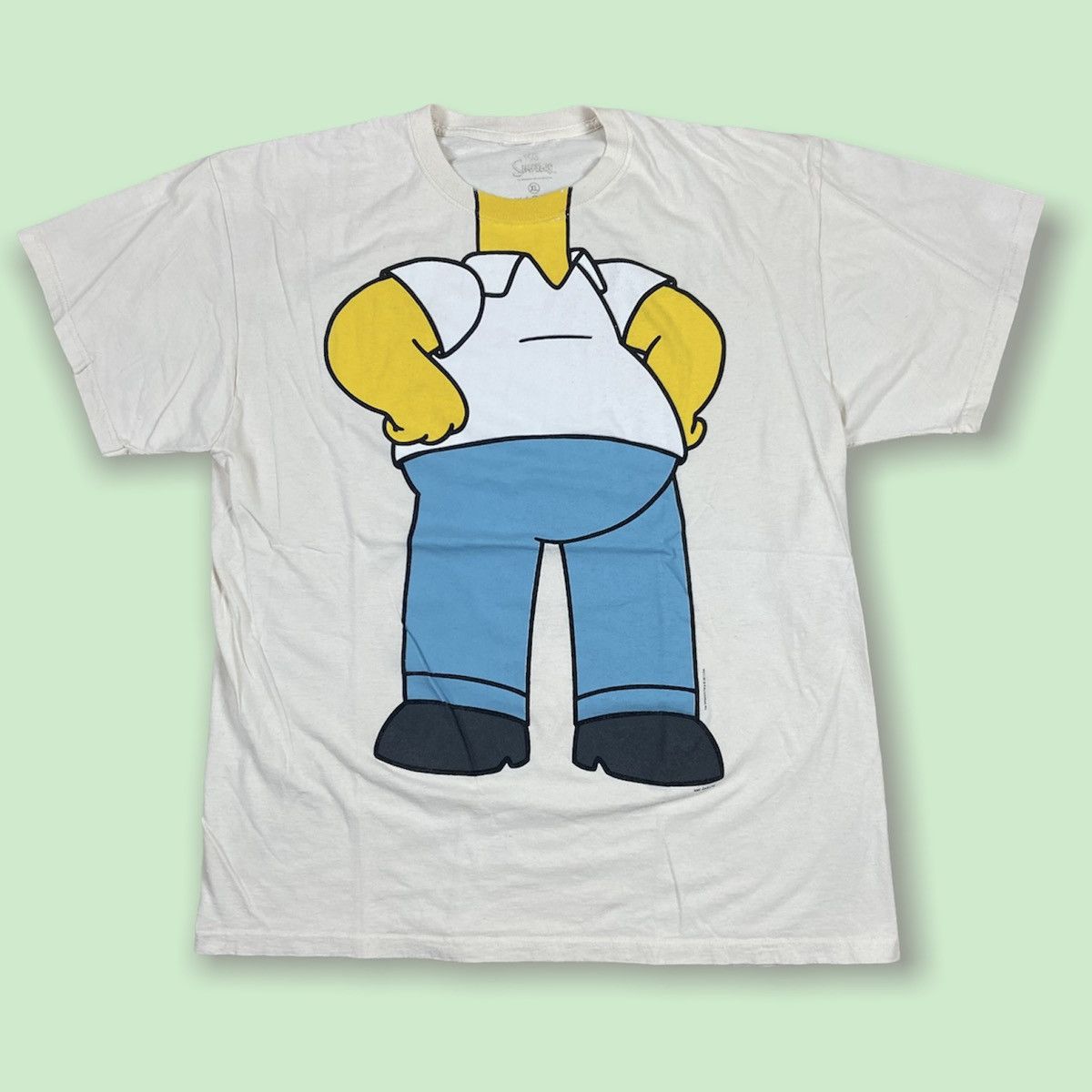 The Simpsons 2012 The Simpsons Homer Simpson Body Graphic T-Shirt | Grailed