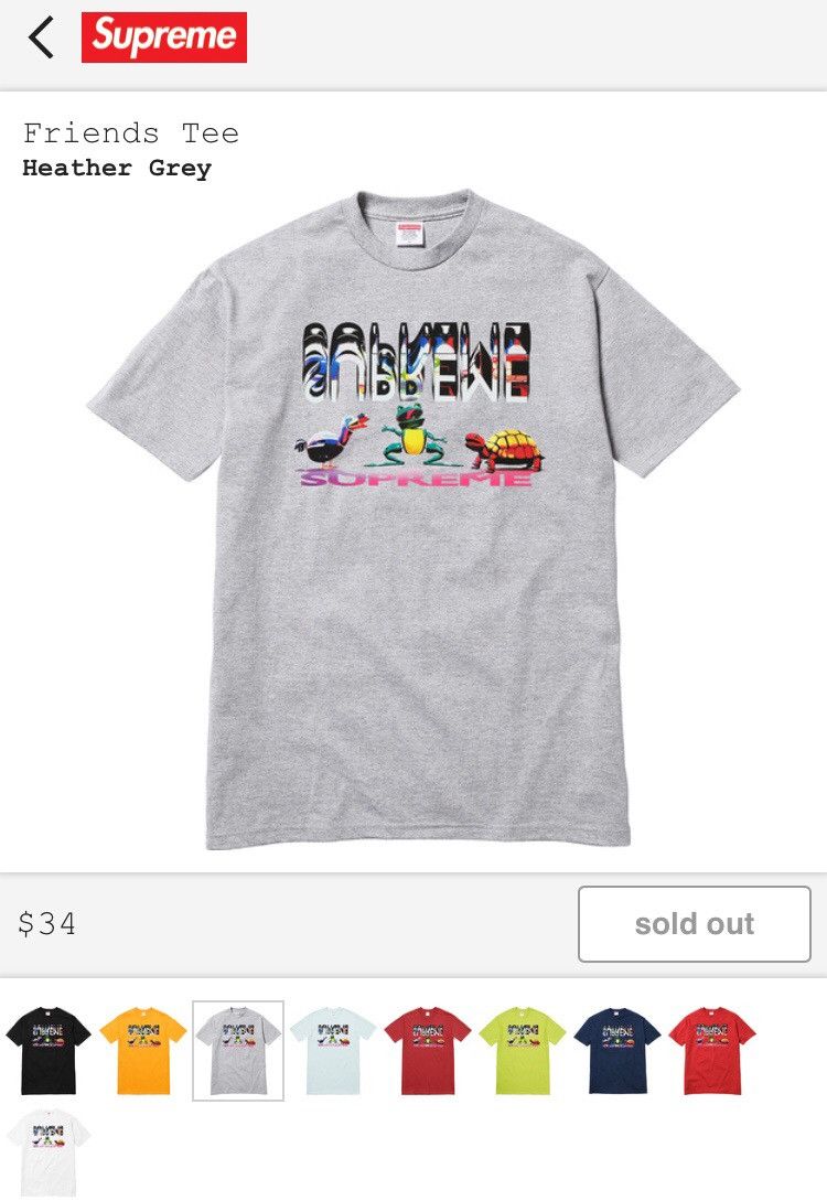 Supreme Friends Tee | Grailed