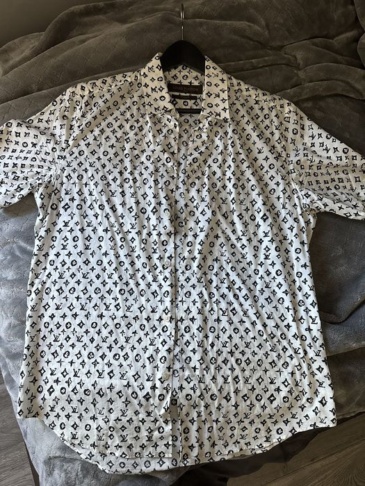 Louis Vuitton Lv Monogram Polo Button up Shirt | Grailed