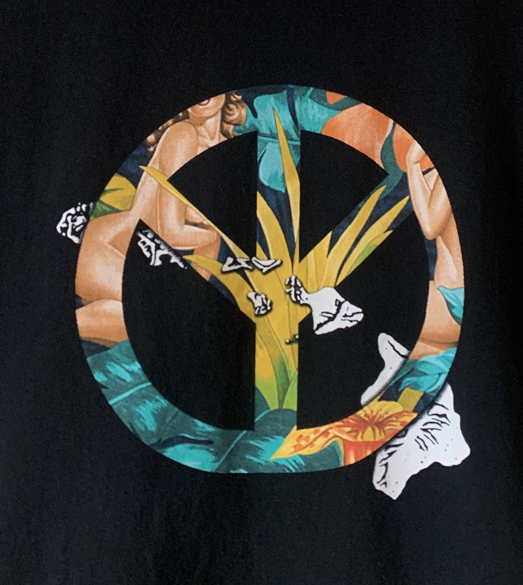 Babylon Hawaii upside down peace sign t shirt | Grailed
