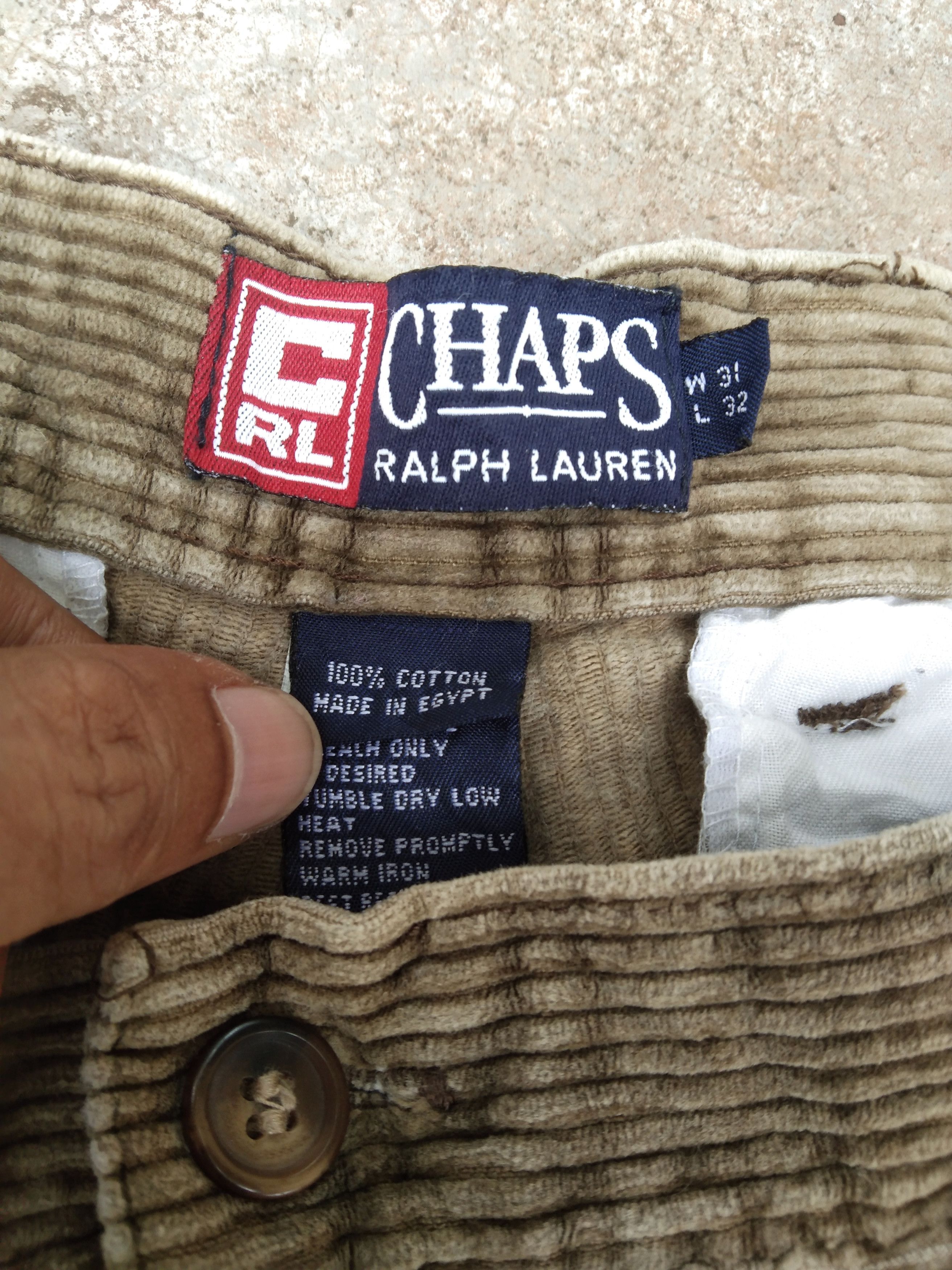 Chaps Ralph Lauren × Streetwear × Vintage Vintage Chaps Ralph Lauren Loose Corduroy Pants 31x32 ...