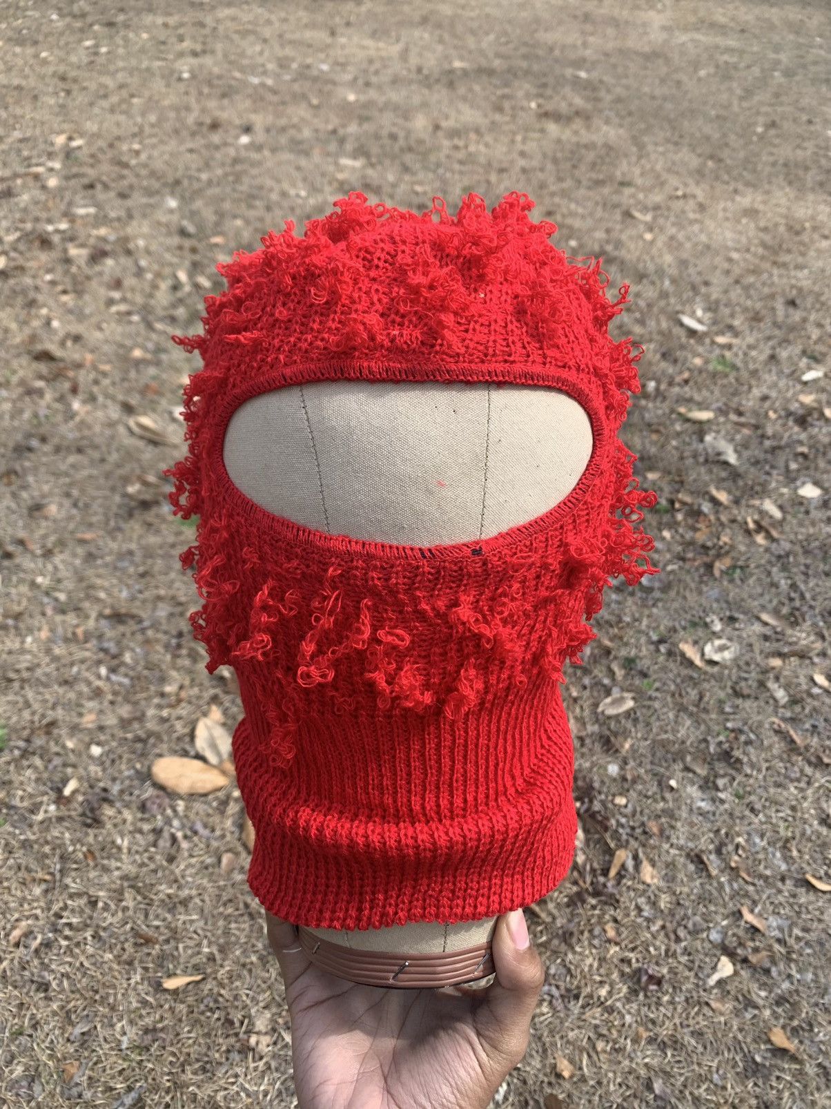 Custom Distressed balaclava/ ski mask | Grailed