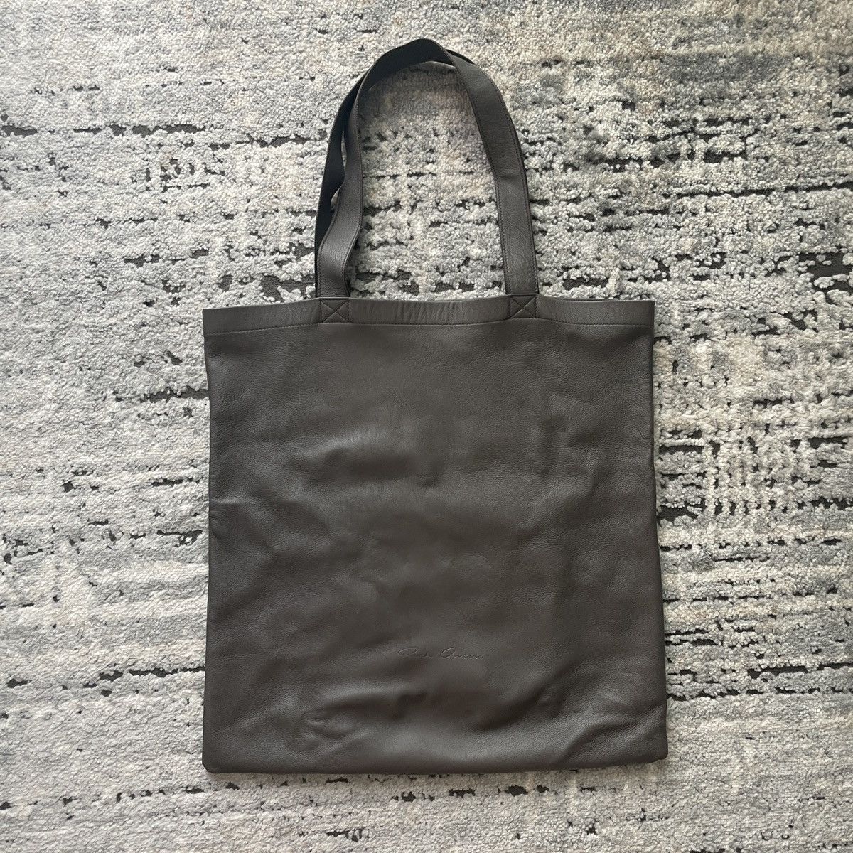 Rick Owens Rick Owens Textured Leather Tote Bag | Grailed
