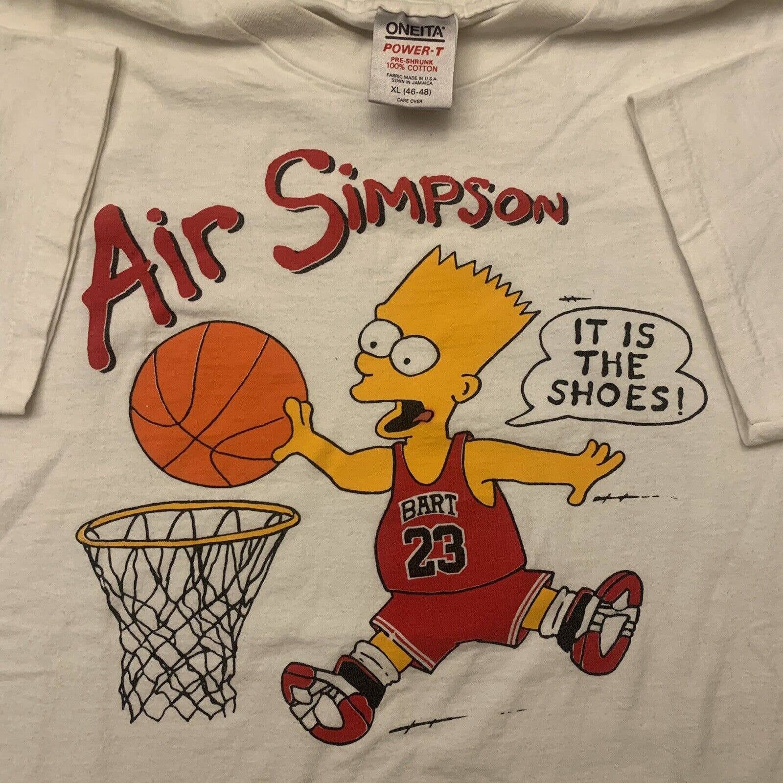 Jordan Brand × The Simpsons × Vintage Vintage Air Bart Simpson Michael ...