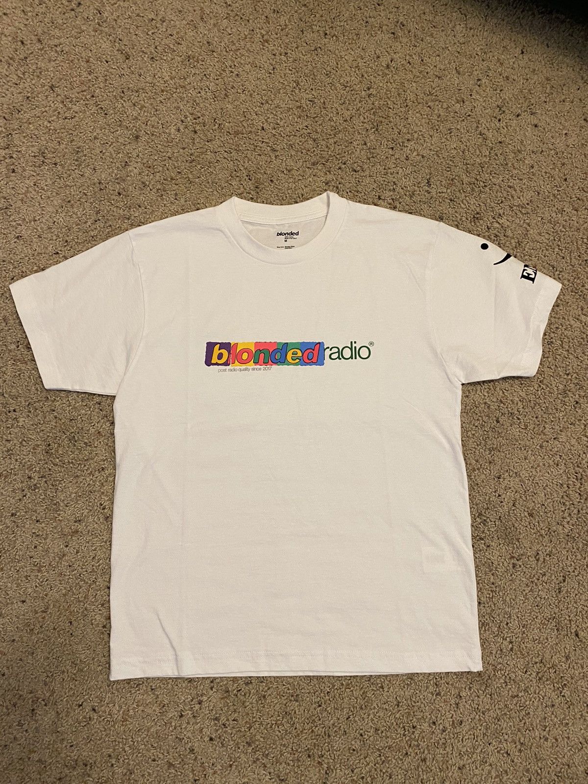Frank Ocean Blonded Radio T-Shirt “Blonded Tabs Logo” White Medium ...