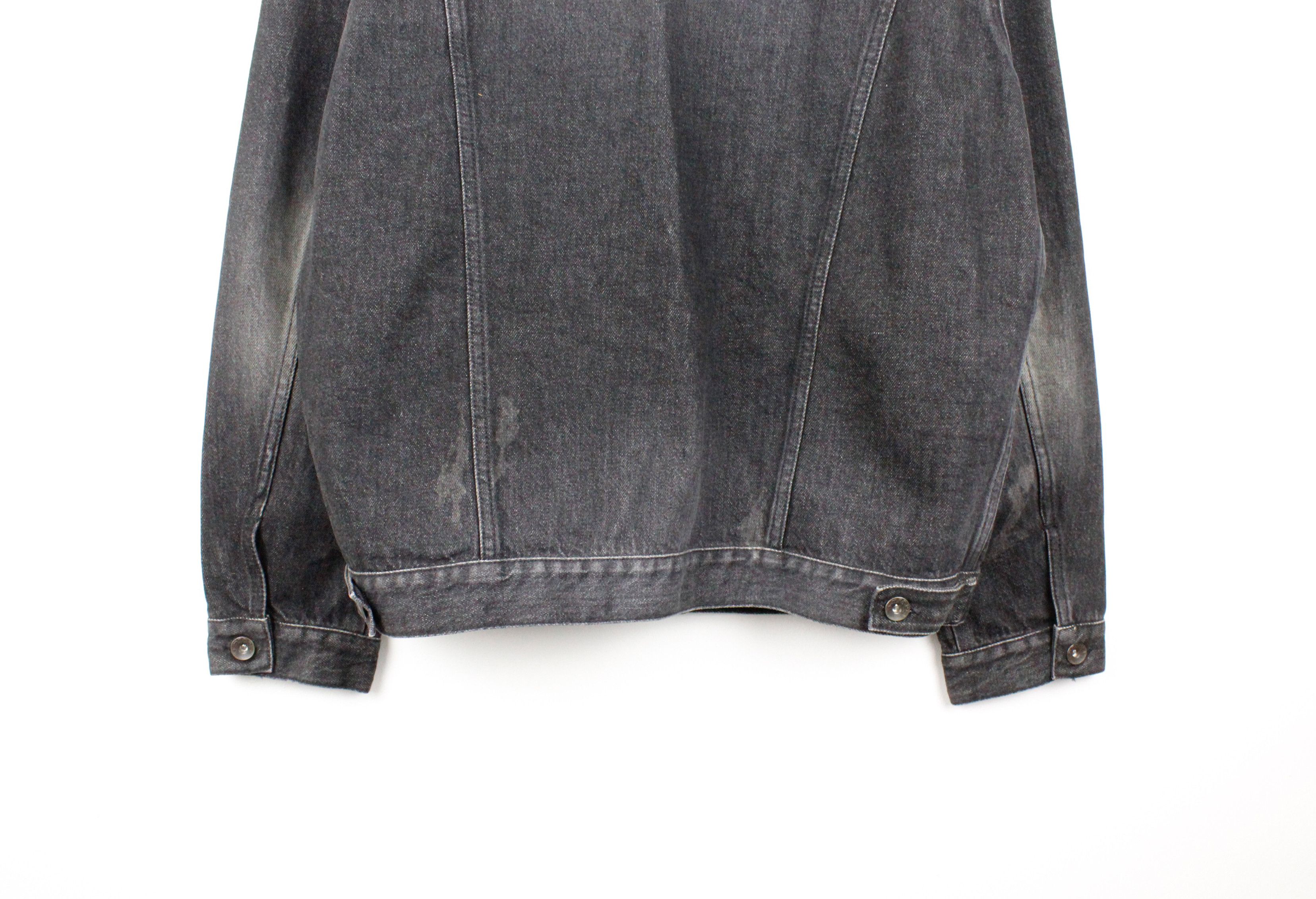 Denim Jacket × Jean × Prps PRPS Jeans Dark Driped Washed Black Chevelle ...