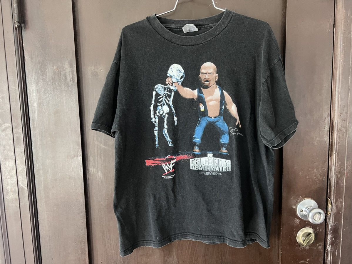 Hanes × Vintage Vtg WWF Celebrity Deathmatch MTV Stone Cold Steve ...