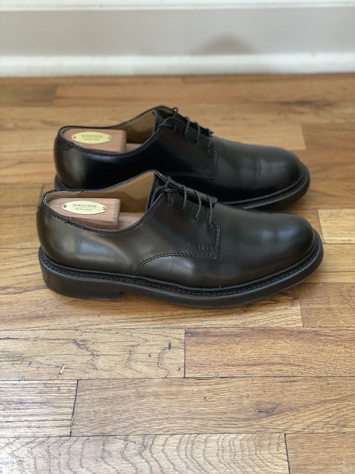 Our Legacy Black Leather Uniform Parade Derby Shoes | Grailed