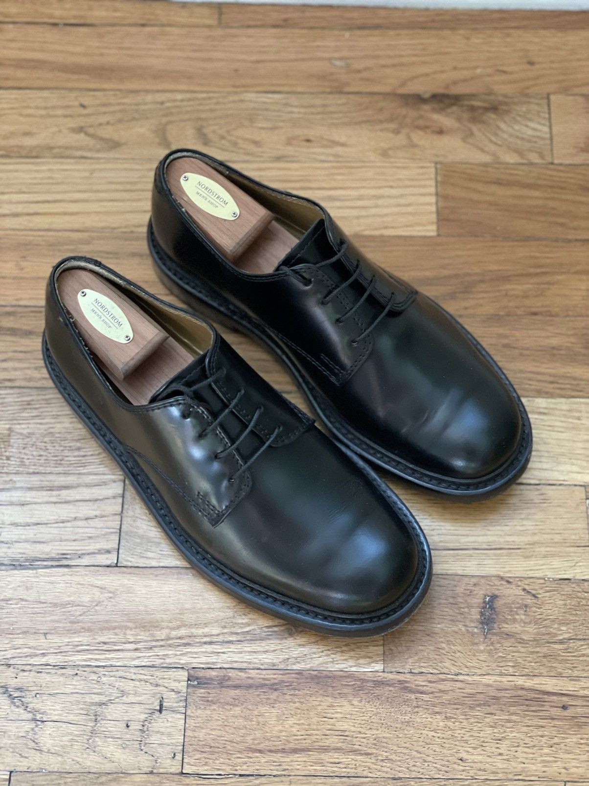 Our Legacy Black Leather Uniform Parade Derby Shoes | Grailed