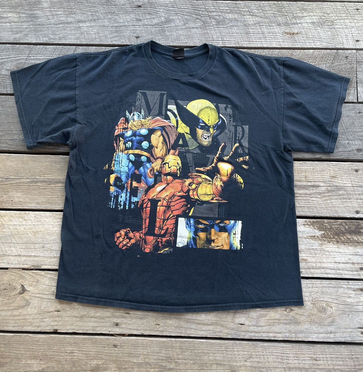 Mad Engine × Marvel Comics × Vintage Vintage Y2K Marvel Mad Engine T ...