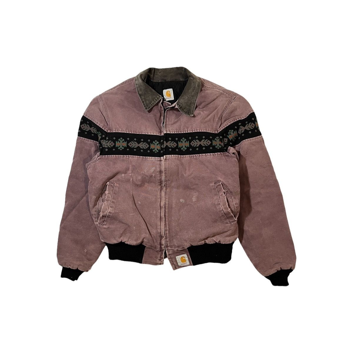 Carhartt × Made In Usa × Vintage Vintage Carhartt Aztec Jacket Purple ...