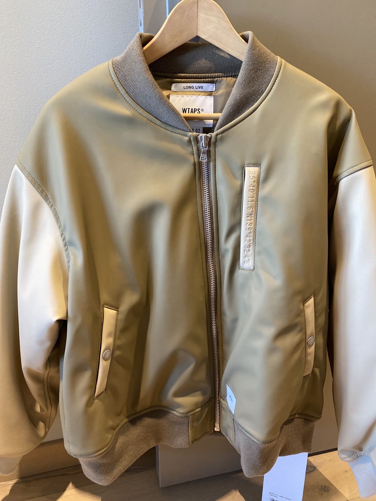 Wtaps Wtaps fw21 synthetic leather bomber | Grailed