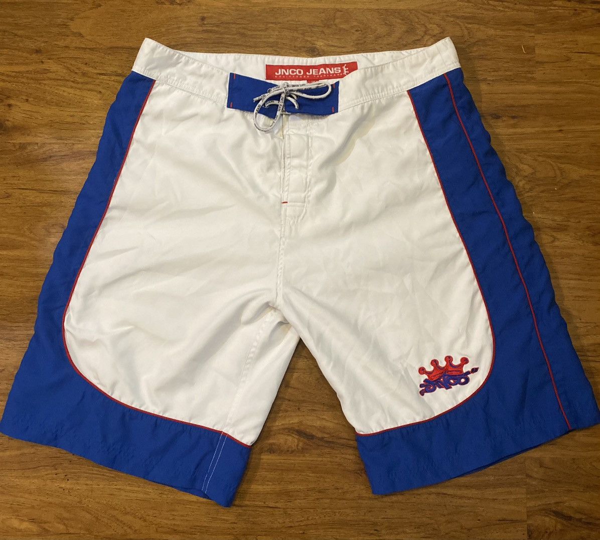 Jnco Vintage 90’s JNCO Jeans Board Shorts 36 Crown Skate Trunks | Grailed