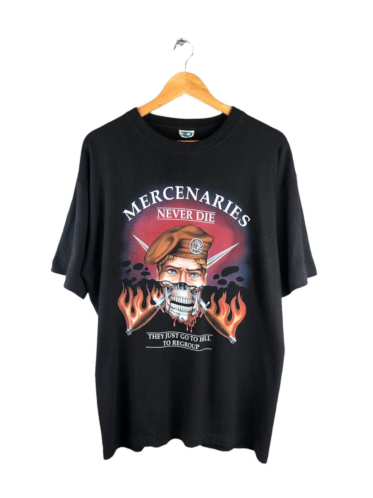 Rare × Vintage Vintage 90s Mercenaries Never Die | Grailed