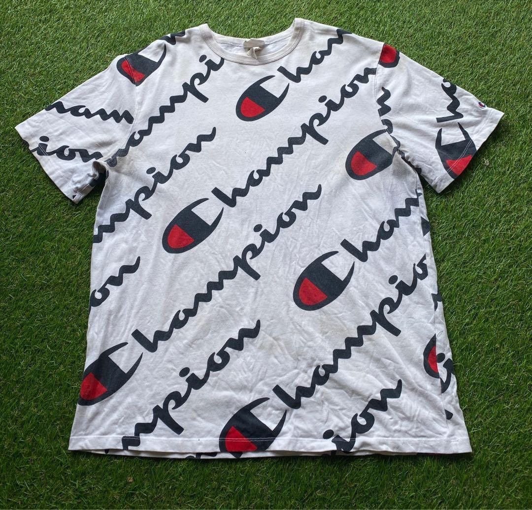 Vintage VINTAGE CHAMPION ICONIC LOGO PRINT TEE | Grailed