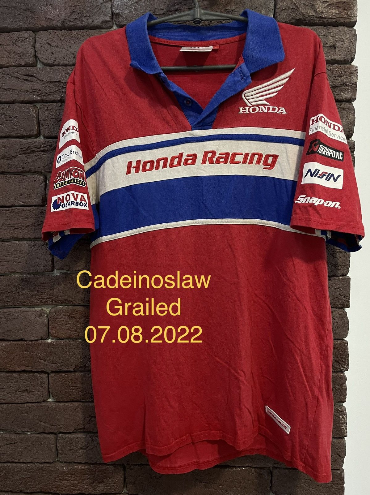 Genuine Merchandise By True Fan × Honda × Racing Honda racing polo ...