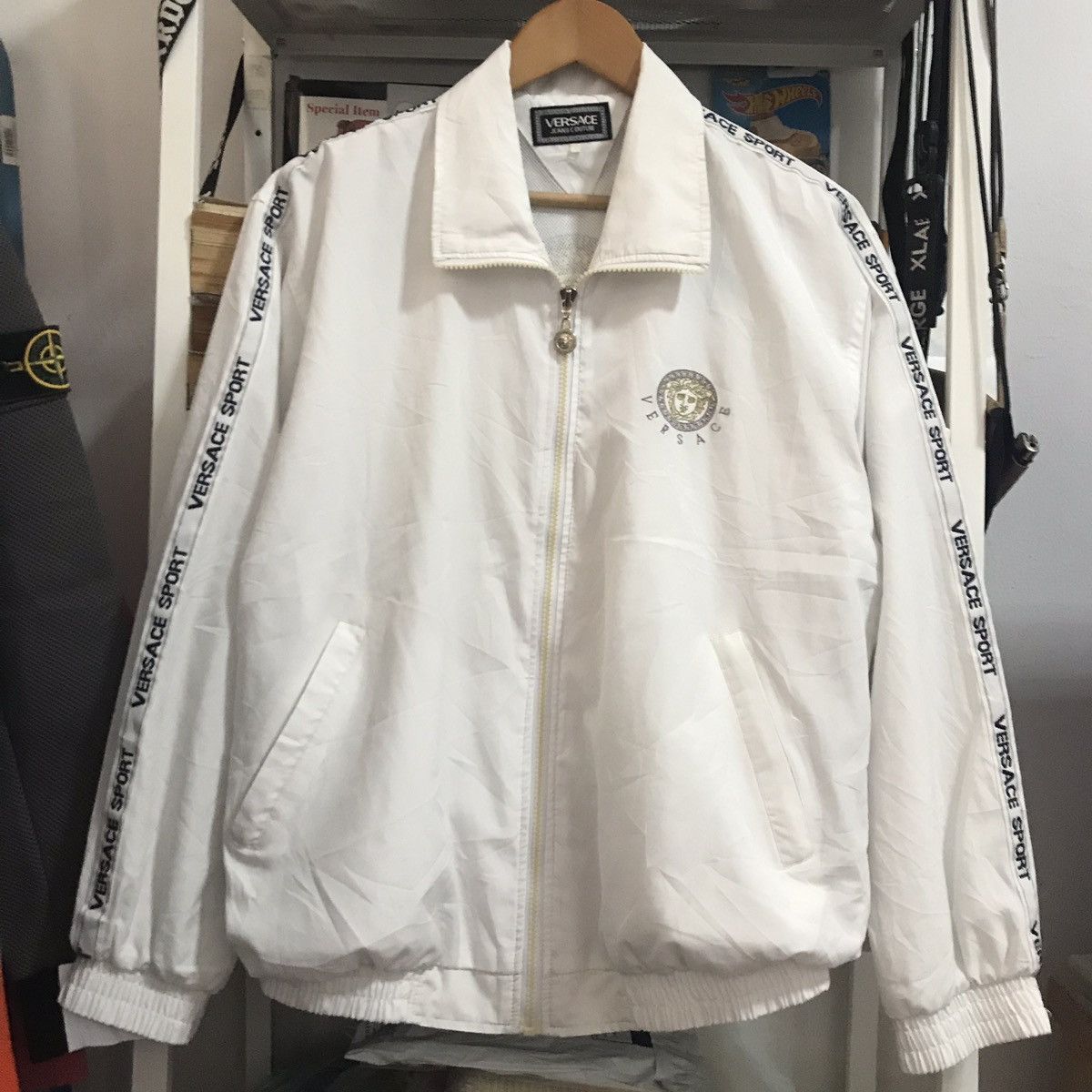 Versace × Versace Jeans Couture Versace Sport Windbreaker Jacket Logo ...