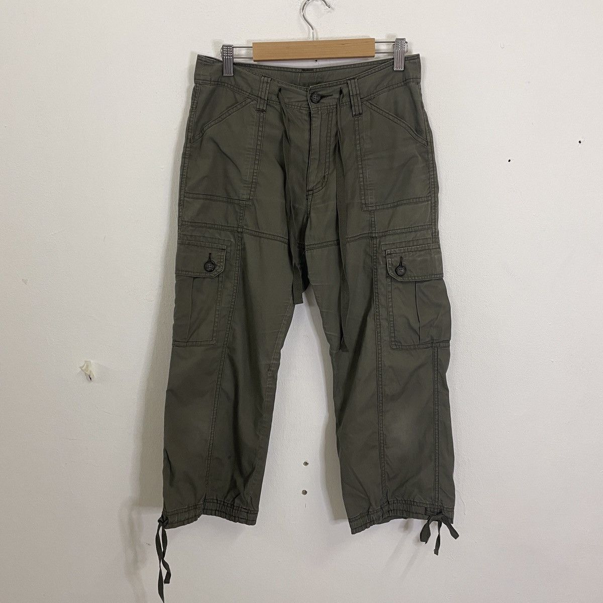Japanese Brand Vintage Topvalu Utility Multipocket Tactical Cropped ...
