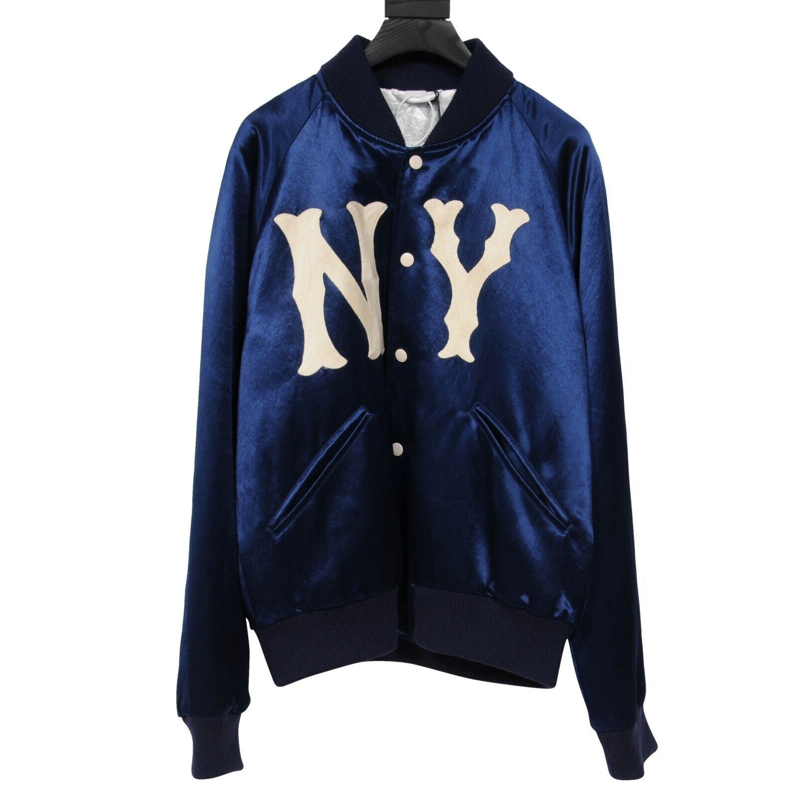 Gucci NY Yankees Logo Varsity Bomber Jacket | Grailed