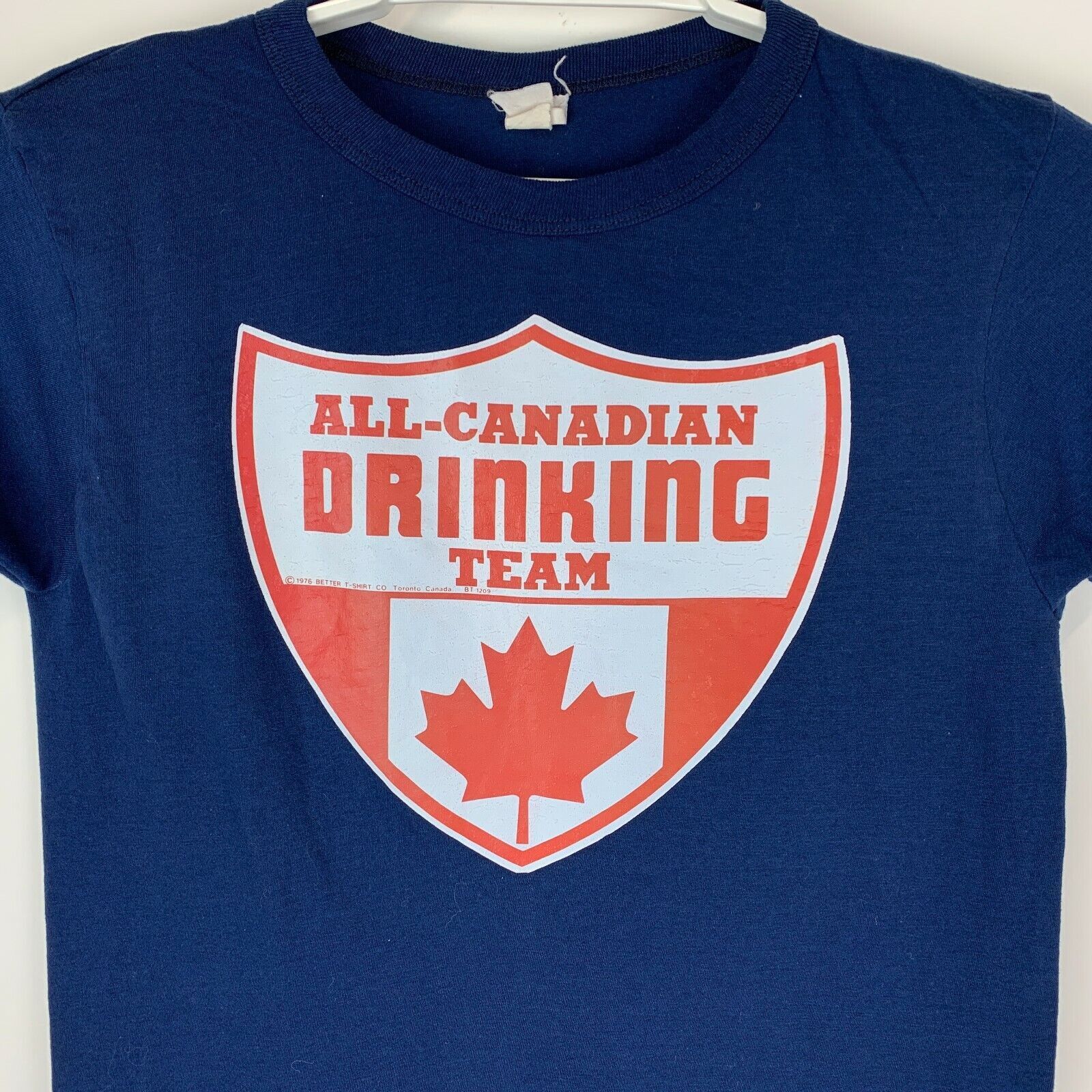 Vintage Vintage 70s All Canadian Drinking Team T Shirt Canada Beer ...