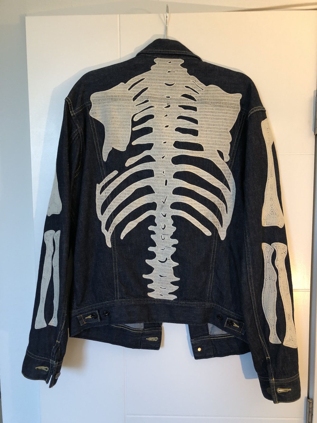 Kapital × Kapital Kountry Kapital Kountry Bone Skeleton Denim Jacket 48 ...