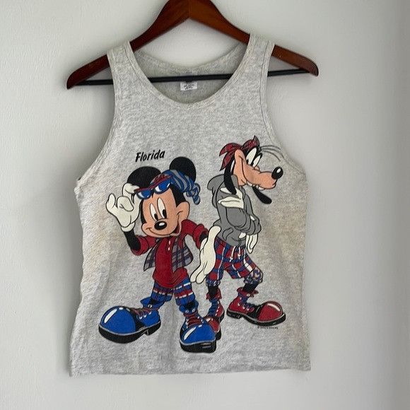 Disney Vintage 90s Mickey Mouse Goofy Tank Top Sherrys Tag | Grailed