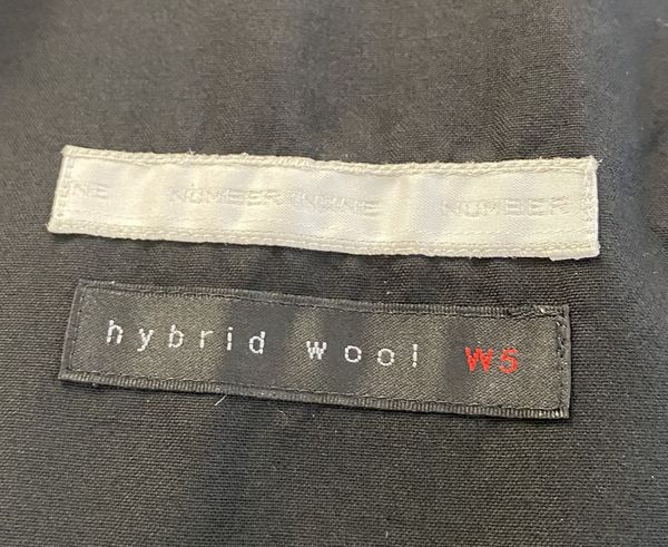 Number (N)ine Number Nine Archive SS01 Black Varsity Bomber Jacket ...