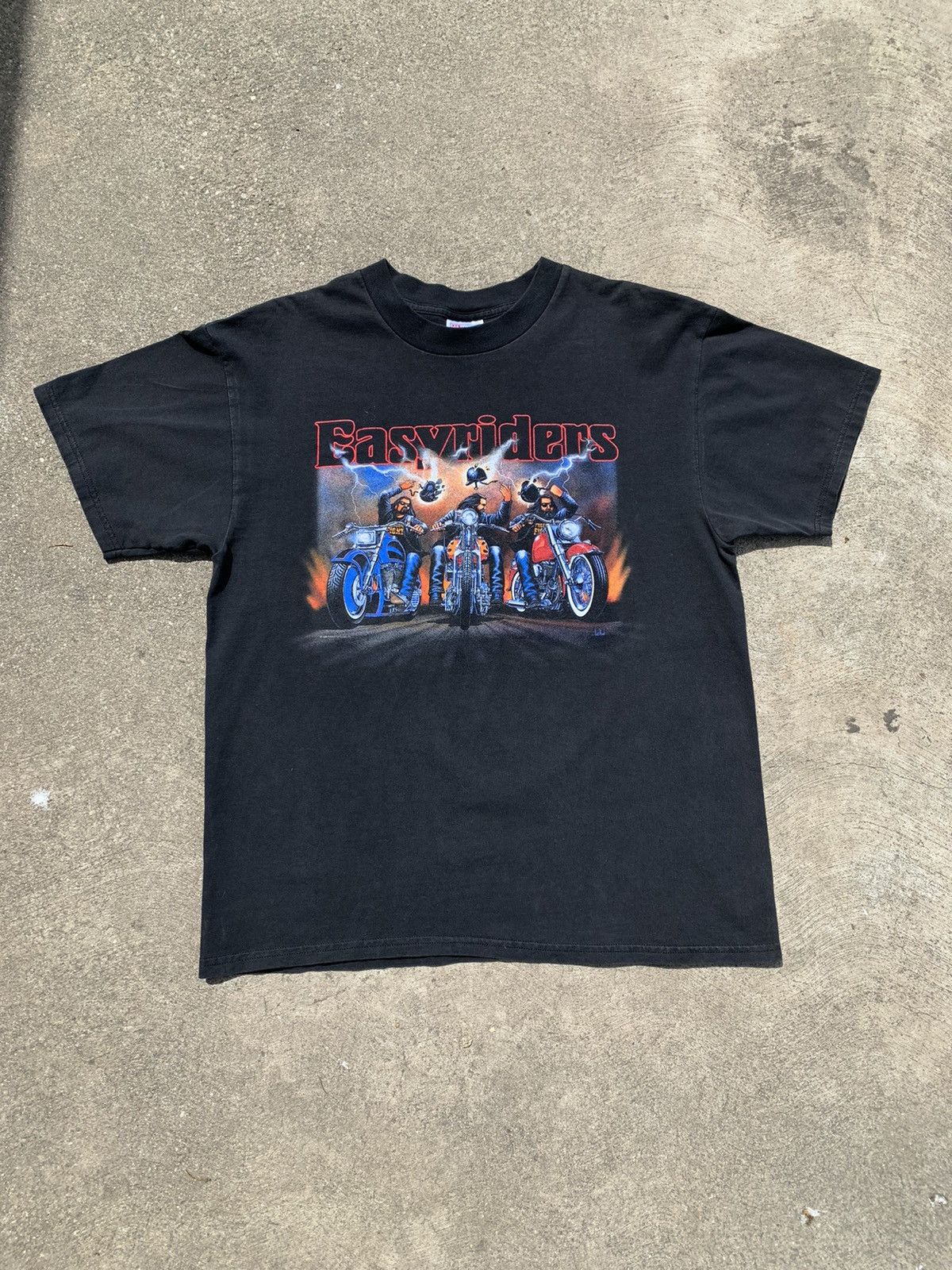 Vintage Vintage 90s Easyriders Biker Motorcycle Tee Shirt 3D Emblem ...
