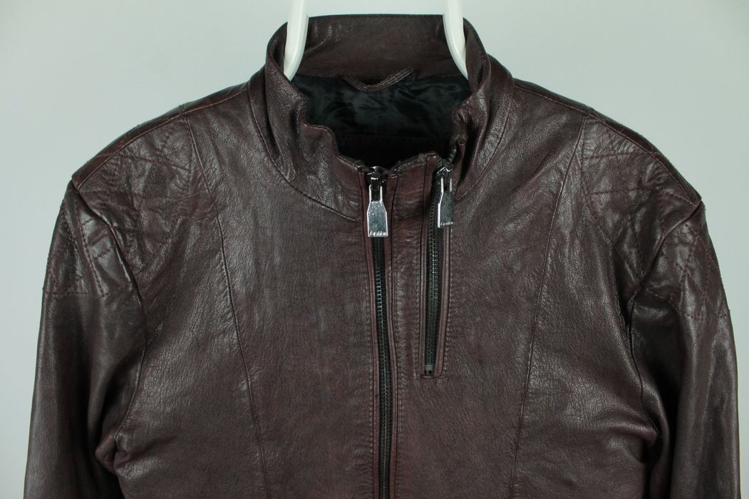 Zara Zara Man Black Tag Leather Brown Jacket | Grailed