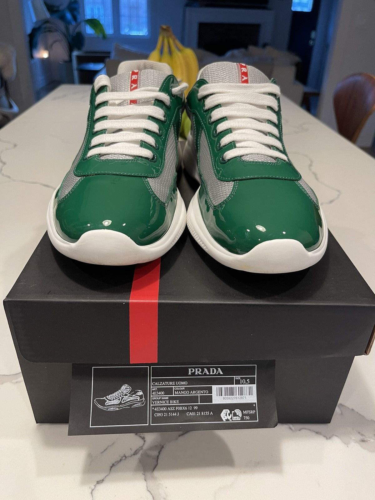 Prada Prada Americas Cup sneaker 10.5 fits 11.5US | Grailed