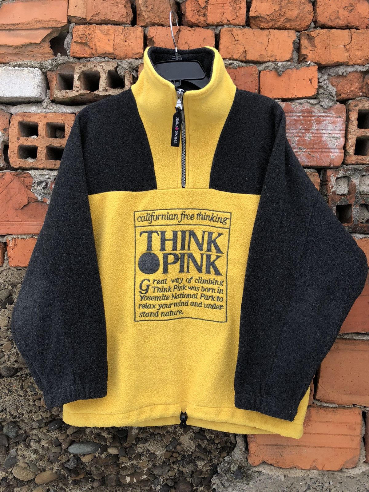 Vintage Vintage Think Pink Turtleneck Fleece | Grailed