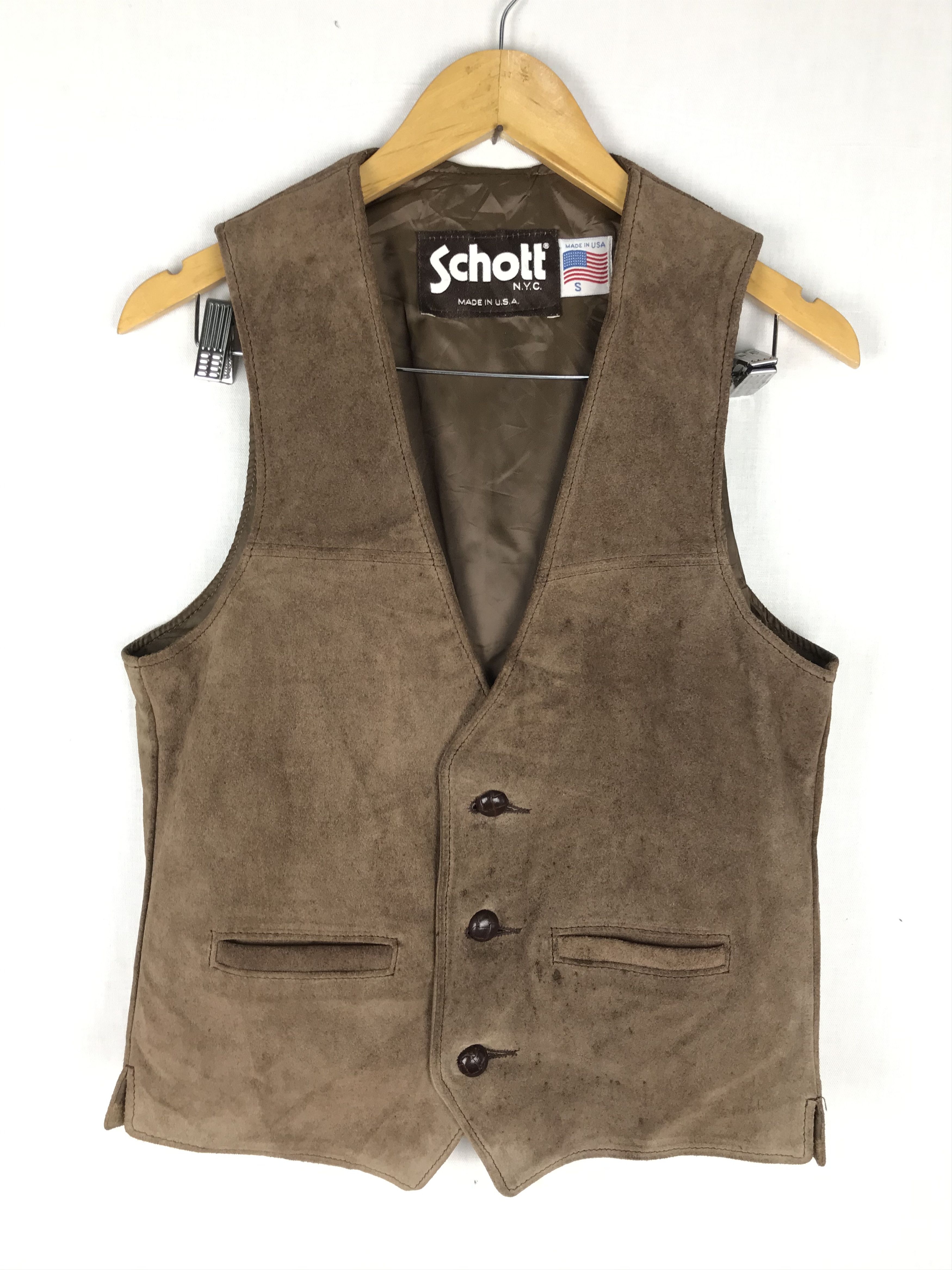 Schott Schott NYC Leather Vest | Grailed