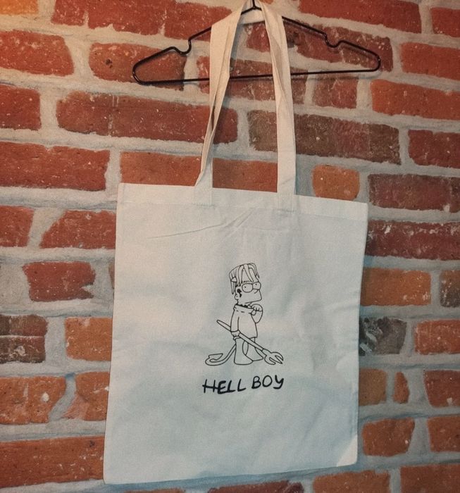 Handmade Lil Peep Hellboy Bart Simpson Tote Bag | Grailed
