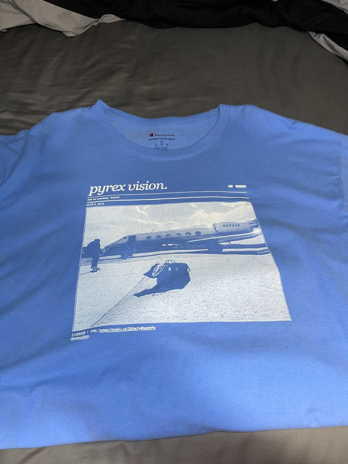 Pyrex Vision × Virgil Abloh Pyrex vision blue tee | Grailed