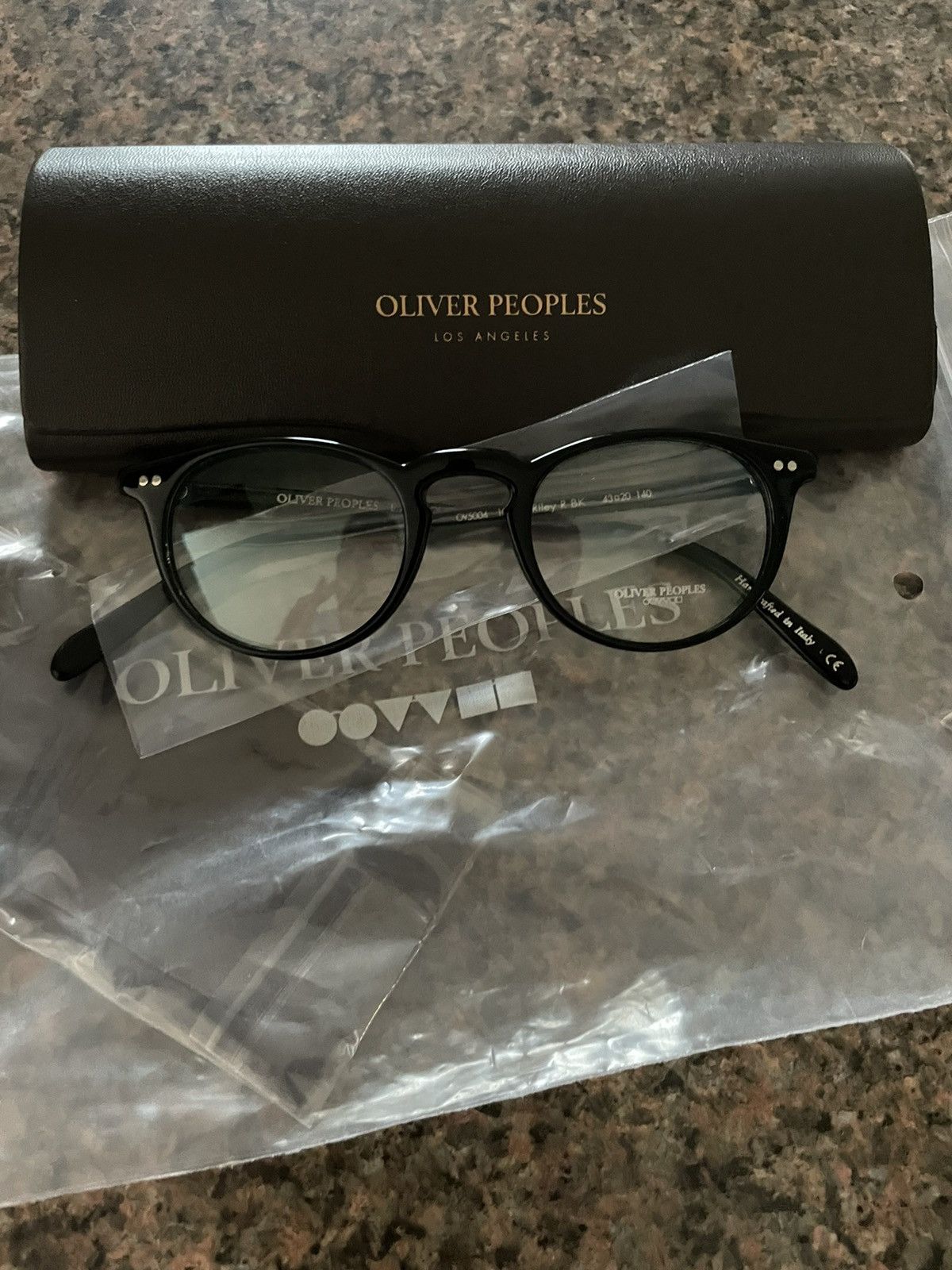 Oliver Peoples OLIVER PEOPLES Eyeglasses RILEY R OV 5004 1005 43-20 ...