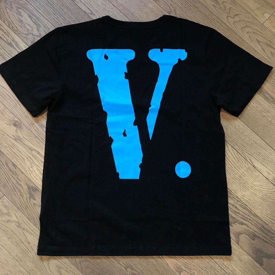 Vlone Baby Blue Staple Tee | Grailed