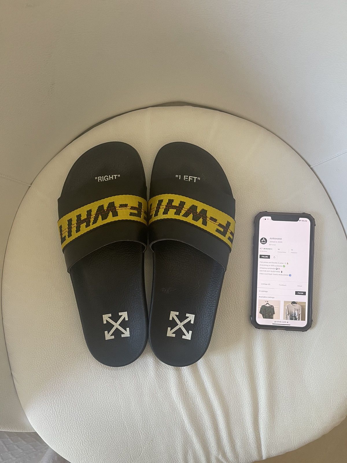 Off-White Off white industrial slides | Grailed