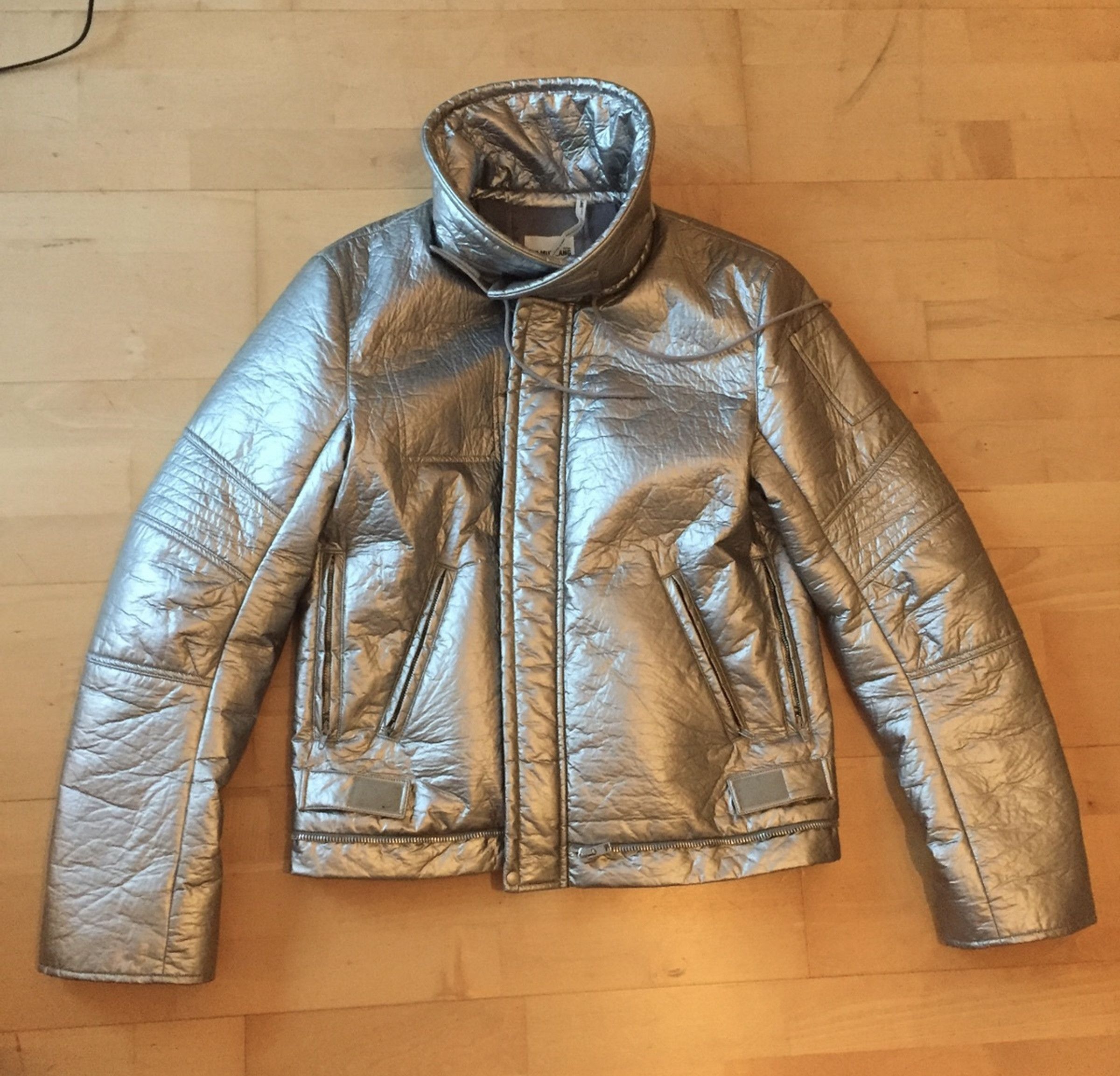 Helmut Lang Silver Astro Moto Jacket | Grailed