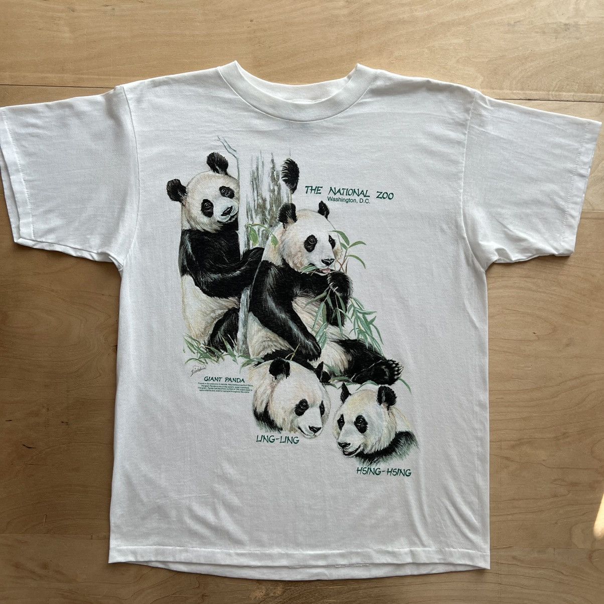 Vintage Vintage Giant Panda National Zoo Shirt XL 80s Nature Animals ...