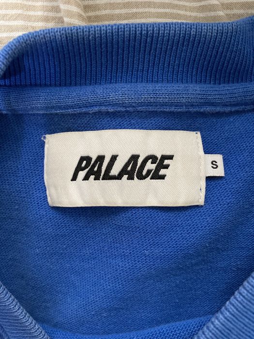 Palace Palace 320 Lines Crew Blue Crewneck Sweater | Grailed
