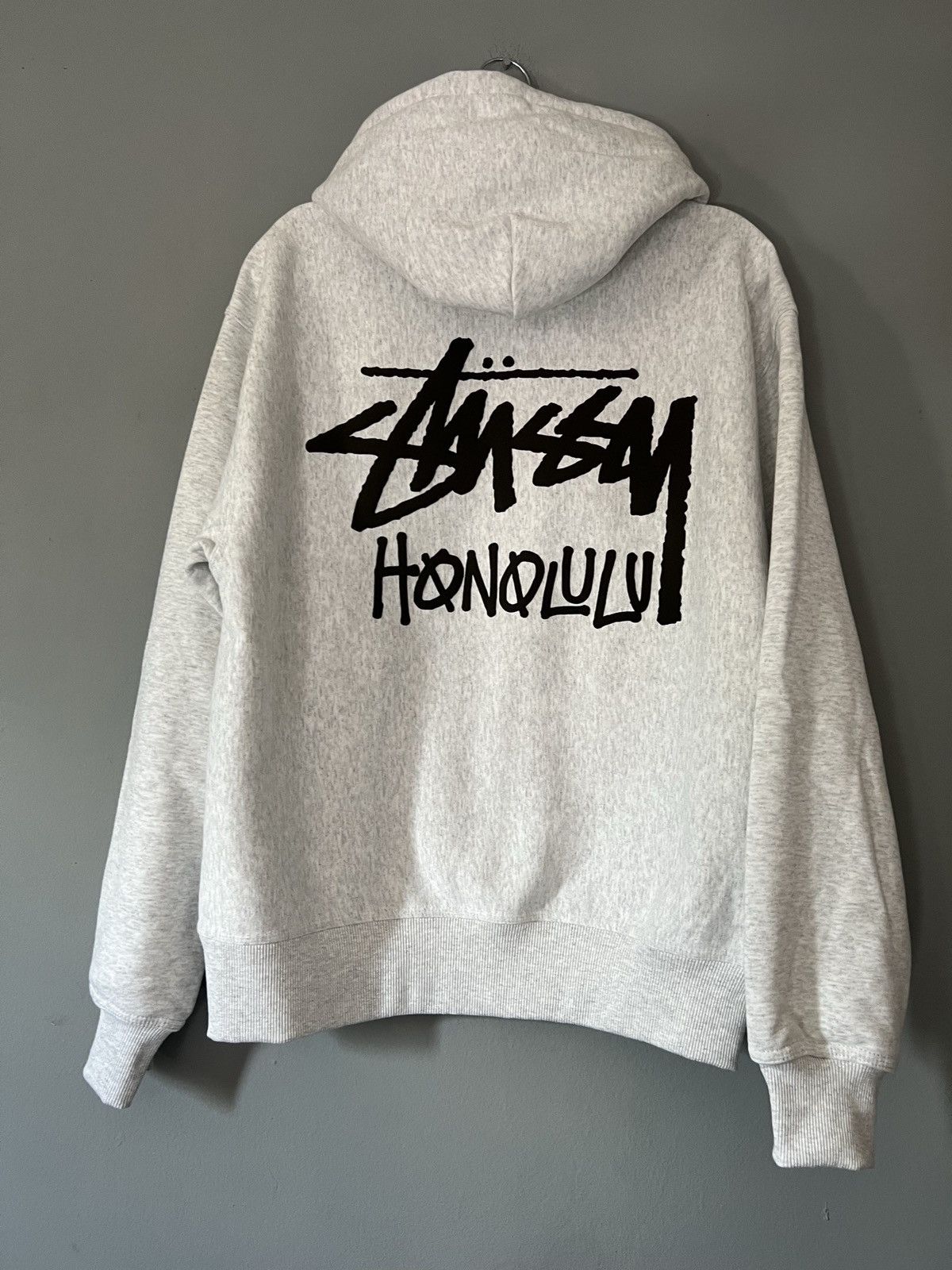 Rare × Streetwear × Stussy Grey Stussy Honolulu Hoodie | Grailed