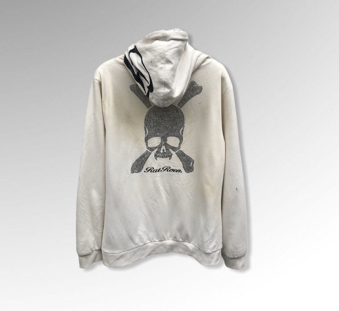 Roen Japanese Brand Roen Skull 💀 big Logo Hoodies | Grailed