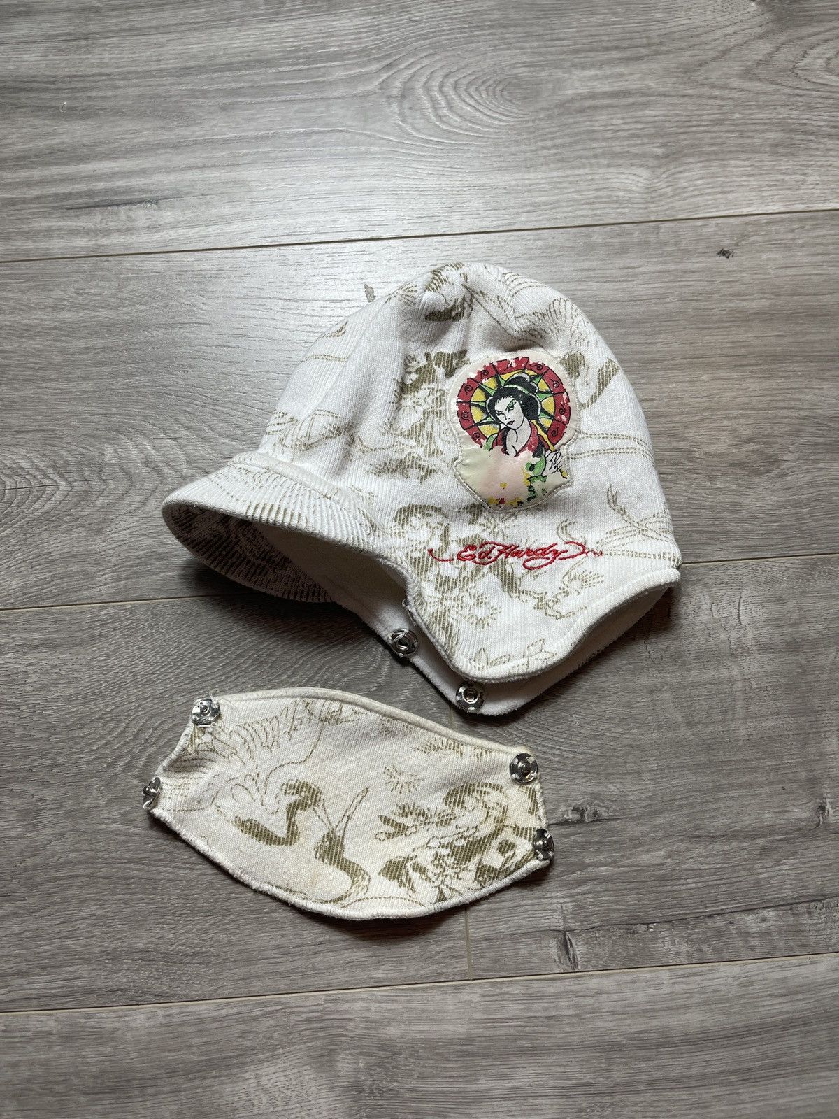Ed Hardy × Streetwear × Vintage Ed Hardy Balaclava / Snow Hat / Face ...