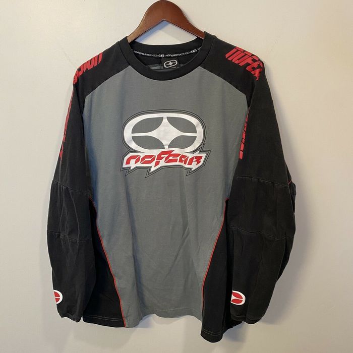 Vintage Vtg No Fear MX Motocross Racing Jersey Black Red | Grailed