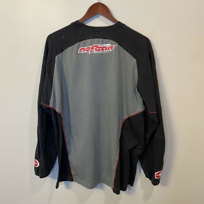 Vintage Vtg No Fear MX Motocross Racing Jersey Black Red | Grailed